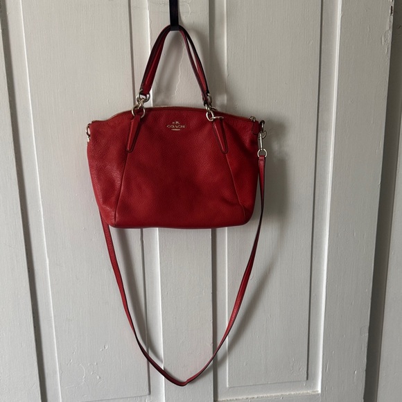 Coach | Bags | Coach Red Crossbody Bag With Adjustable Strap | Poshmark